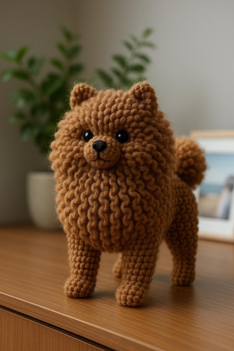 Realistic Fluffy Pomeranian Dog Amigurumi Crochet Pattern PDF - Etsy