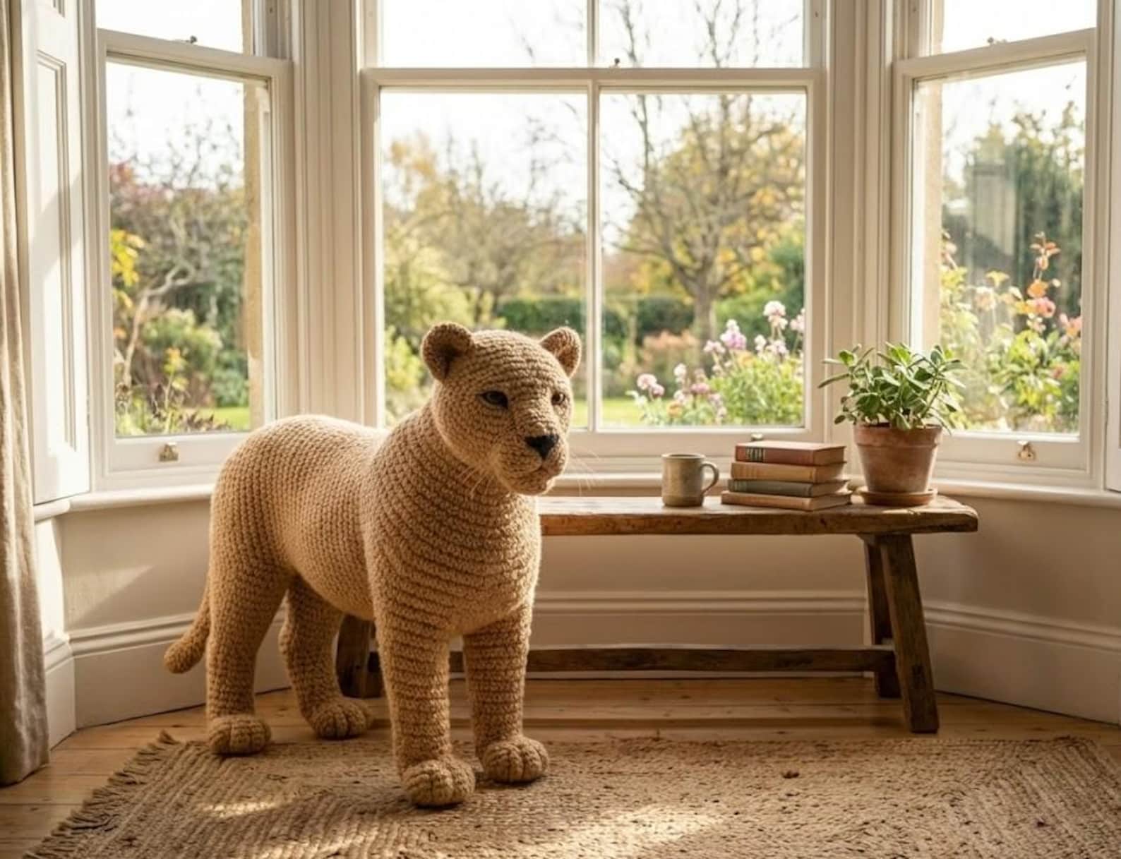 Realistic Lioness Amigurumi Crochet Pattern PDF • Life-size Jungle ...