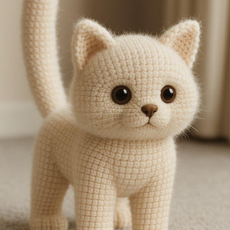 Realistic Stuffed Cat - Etsy