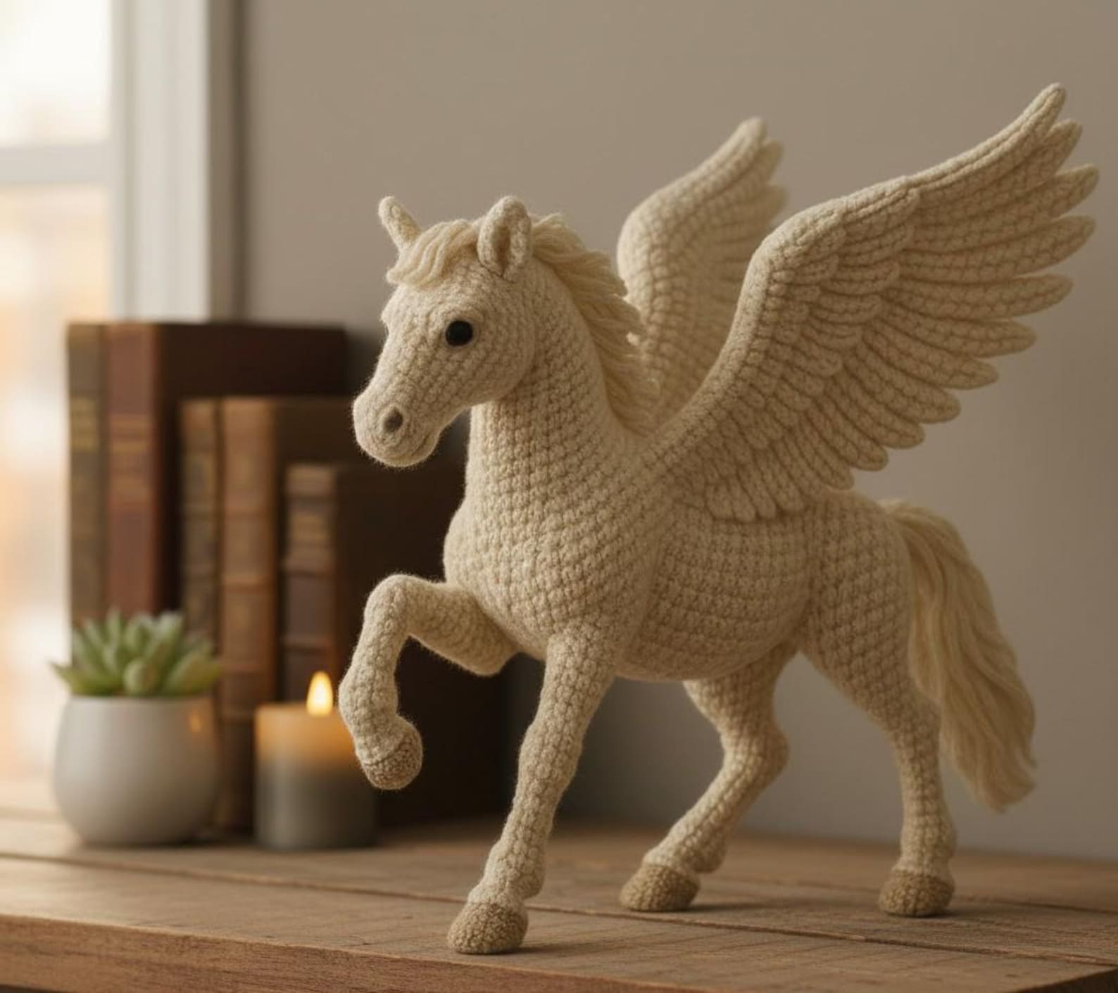 Realistic Pegasus Amigurumi Crochet Pattern – Winged Horse PDF Tutorial ...