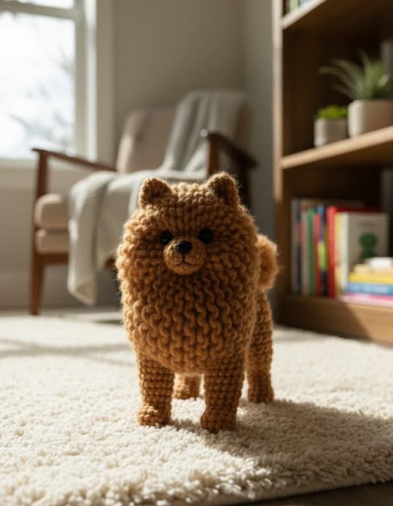 Realistic Fluffy Pomeranian Dog Amigurumi Crochet Pattern PDF - Etsy