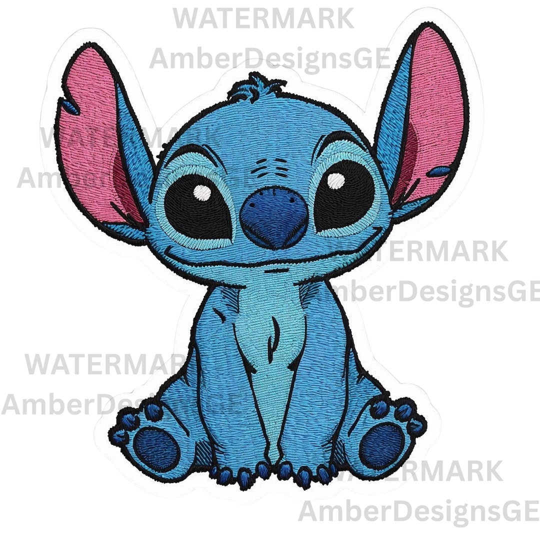Cute Stitch PNG Clipart, Blue Stitch Design Png, Transparent Stitch Png ...