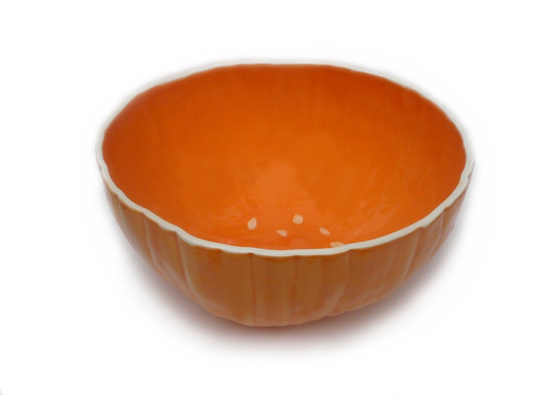 Large Pumpkin Serving Bowl - Etsy