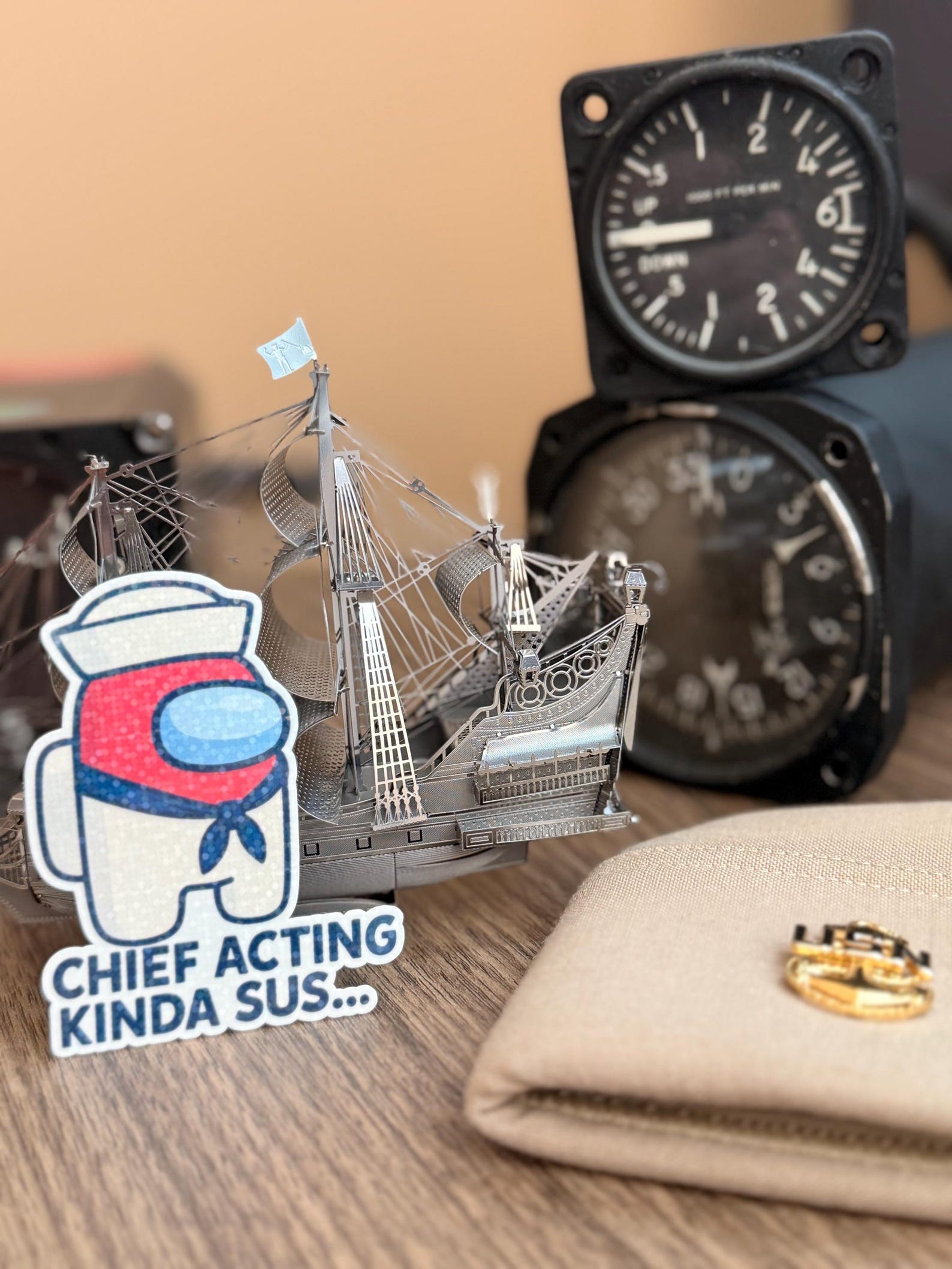 Chief Among Us Vinyl Sticker: Funny Navy Humor, Waterproof Military ...