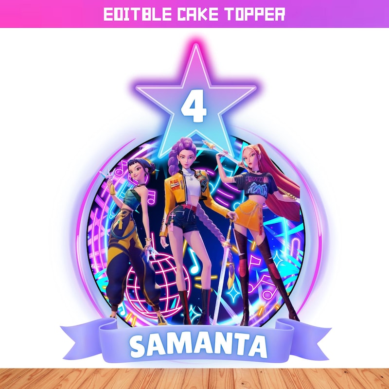 Kpop Demon Hunters Cake Designs - Etsy Canada