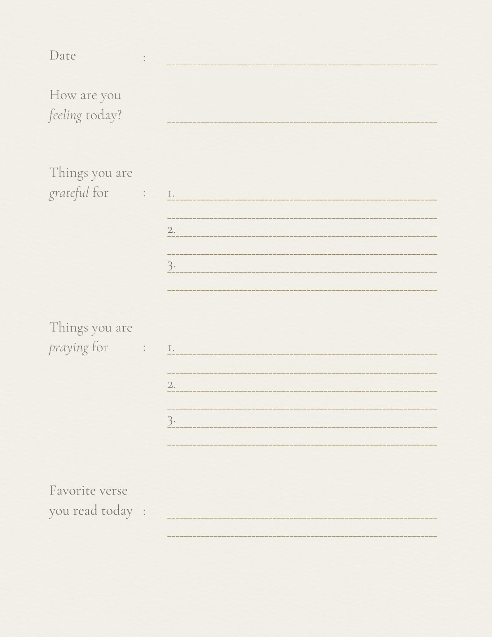 Daily Prayer and Gratitude Journal - Etsy