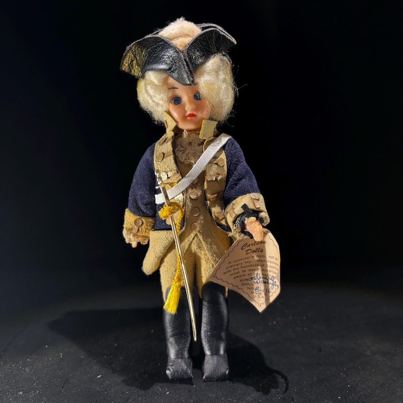 Vintage Carlson Dolls – George & Martha Washington – 8" – Blinking Eyes ...