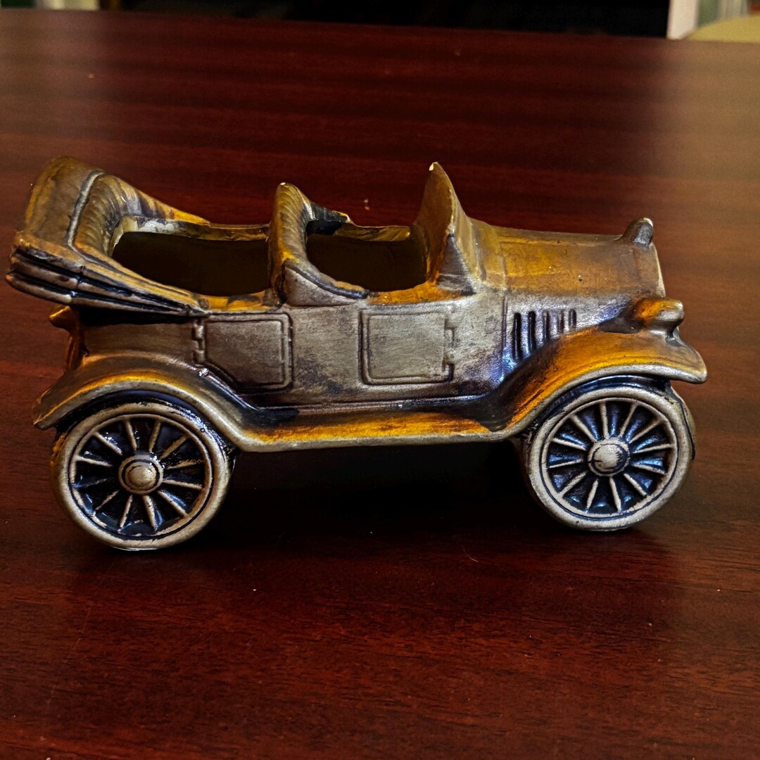 Gold Porcelain Car Vintage Planter or Decor – FT1924 Convertible - Etsy