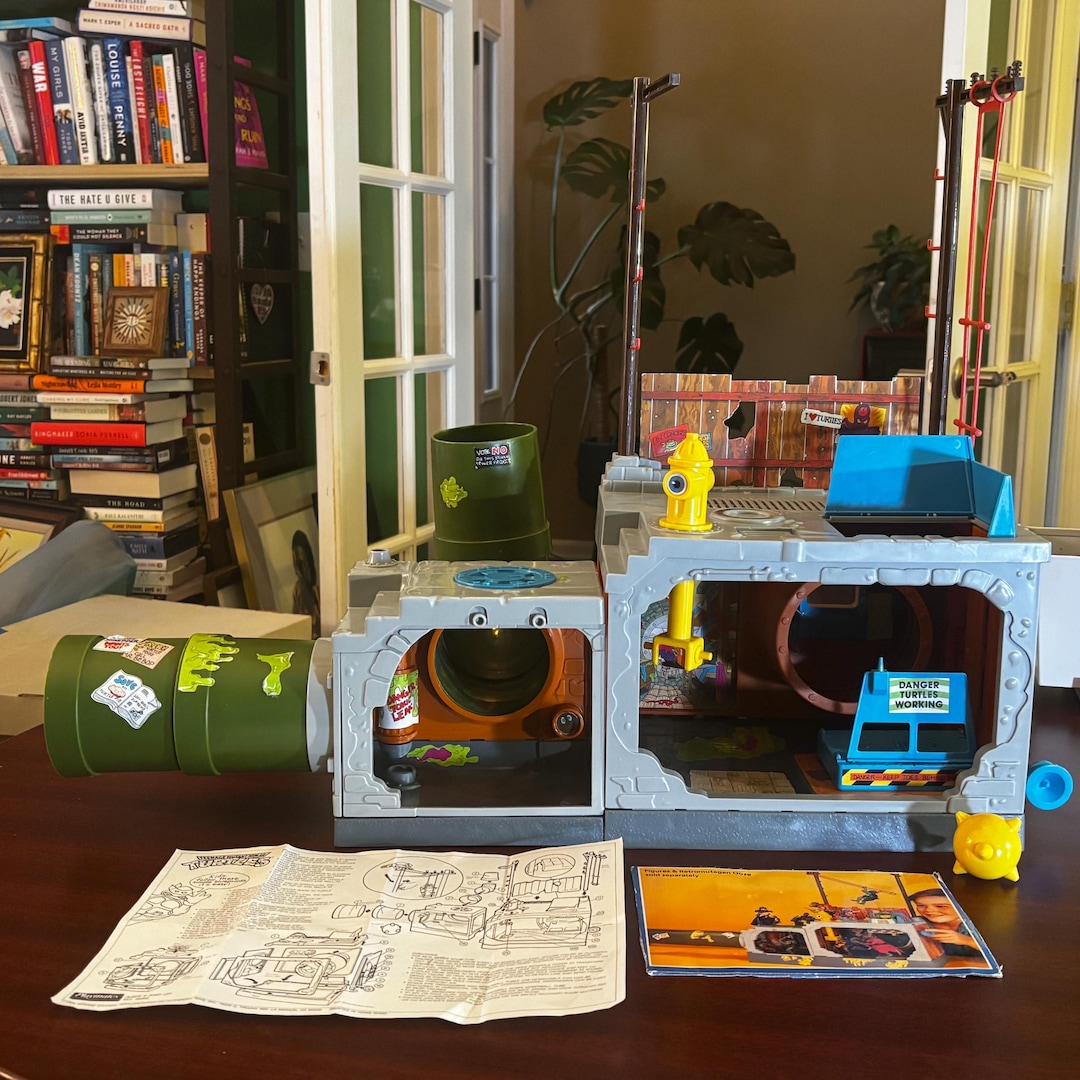 1989 TMNT Sewer Lair Playset: Complete With Blueprints & Box - Etsy