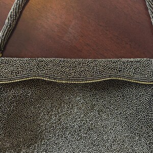 Gilded Glamour: Vintage Josef Bronze Beaded Evening Bag - Etsy