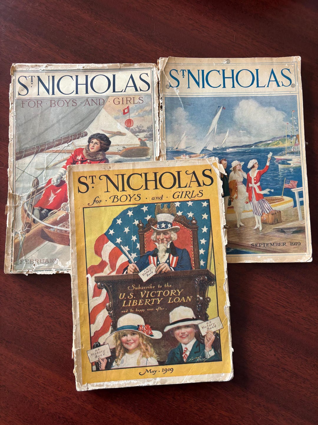 1919 St. Nicholas Magazine Set: Antique Children's Literature ...