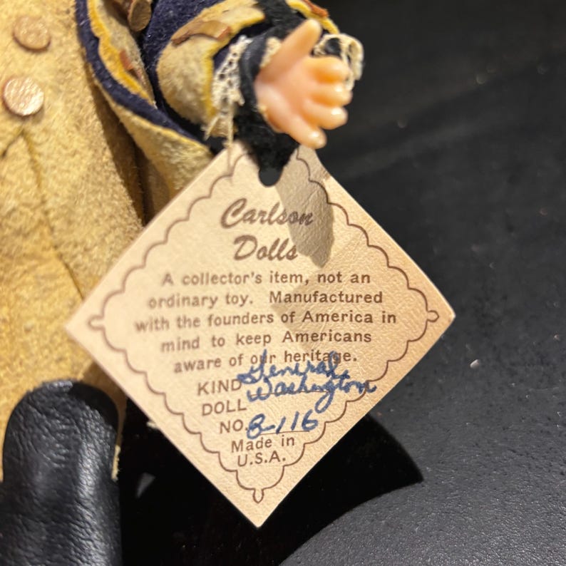 Vintage Carlson Dolls – George & Martha Washington – 8" – Blinking Eyes ...