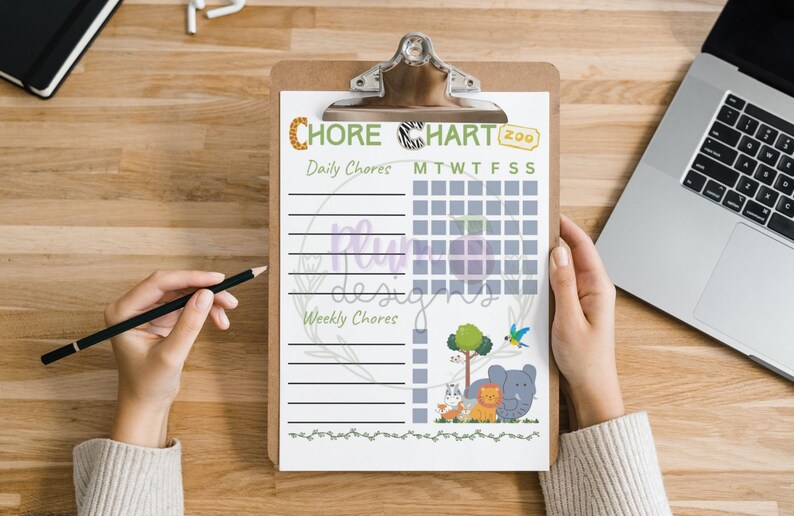 Zoo Chore Chart, Animal Chore Chart, for Boys, for Kids, for Girls ...