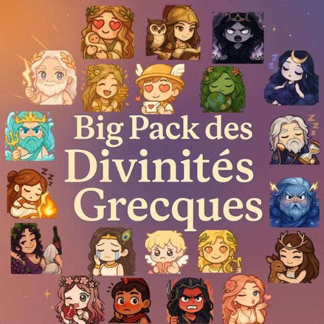 Big Pack of Greek Deities – 126 Emotes - Etsy