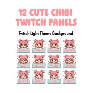 Cute Chibi Twitch Panels - Etsy