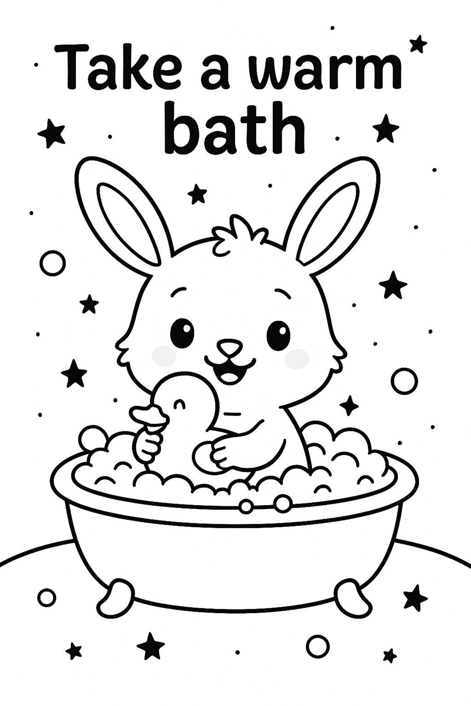 Bedtime Routine Coloring Book - Etsy