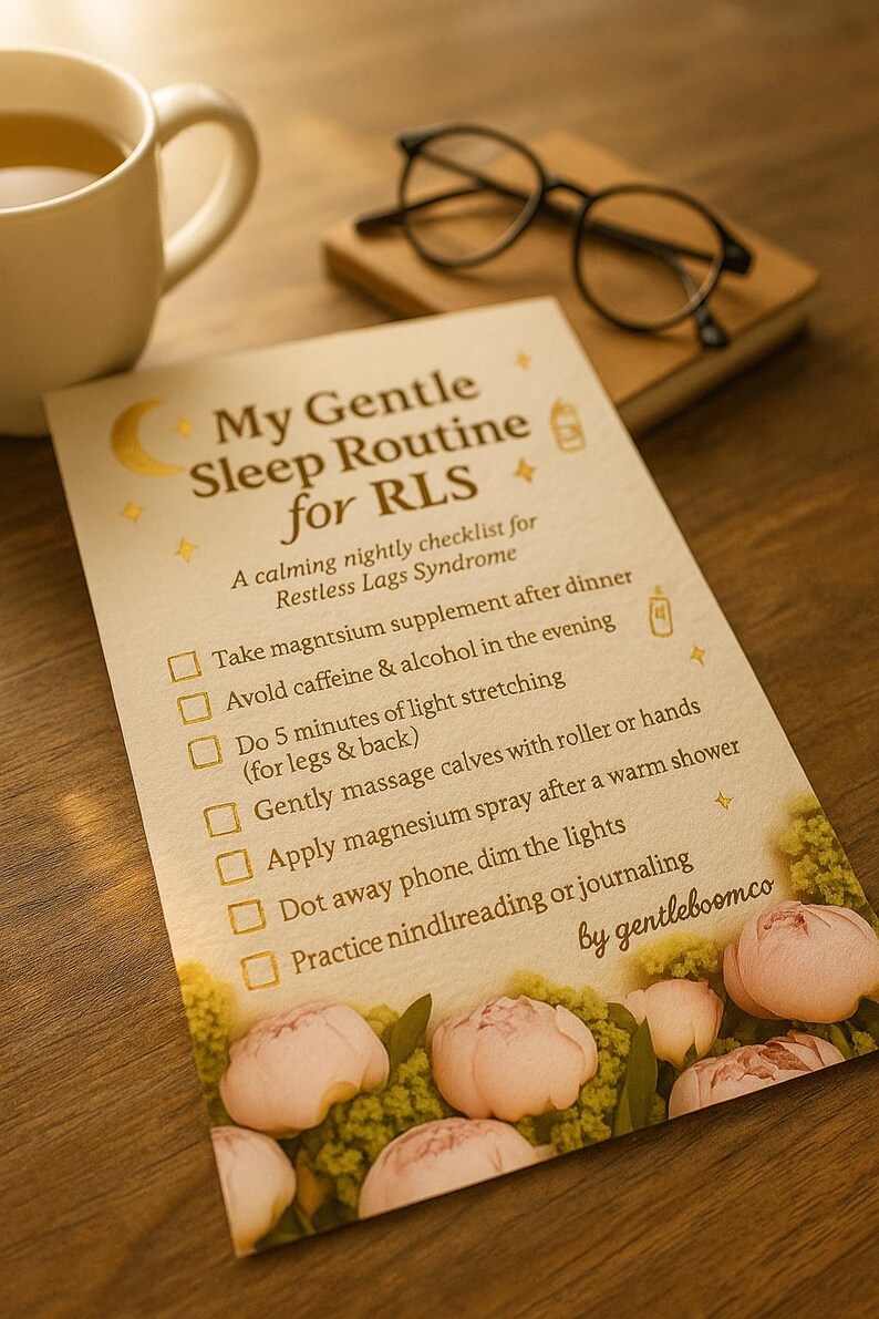 My Gentle Sleep Routine for RLS – Printable Checklist for Restless Legs ...