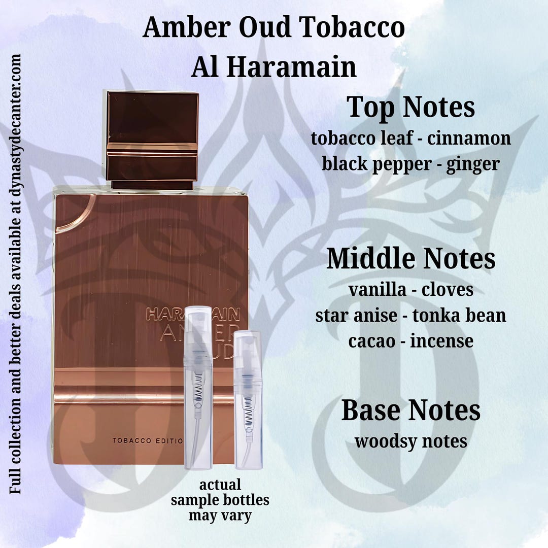 SAMPLE Amber Oud Tobacco- Different Sizes - Perfume - See Picture for ...