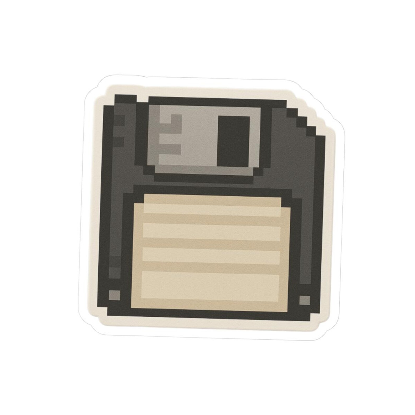 Retro Pixel Floppy Disk Sticker - Y2K 90s Tech Aesthetic Vinyl Decal ...
