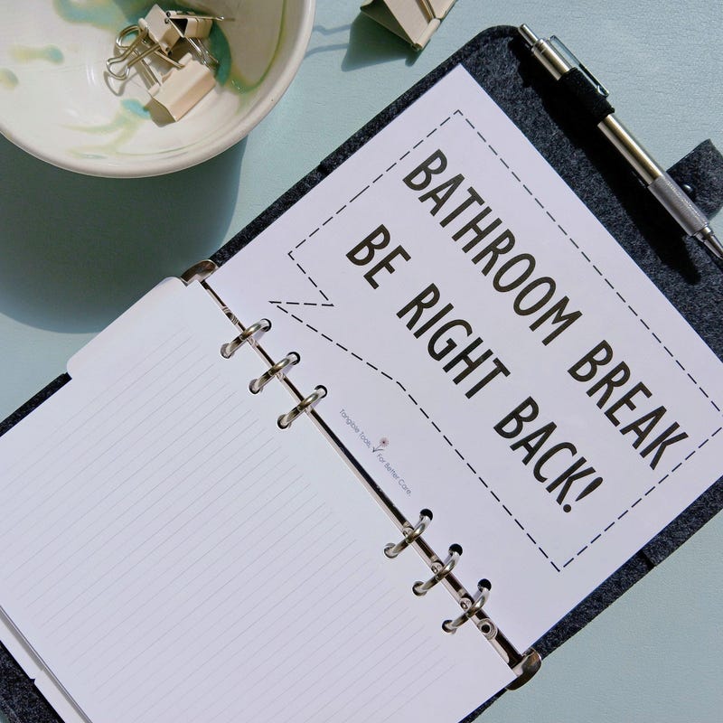 Bathroom Break Sign - Etsy