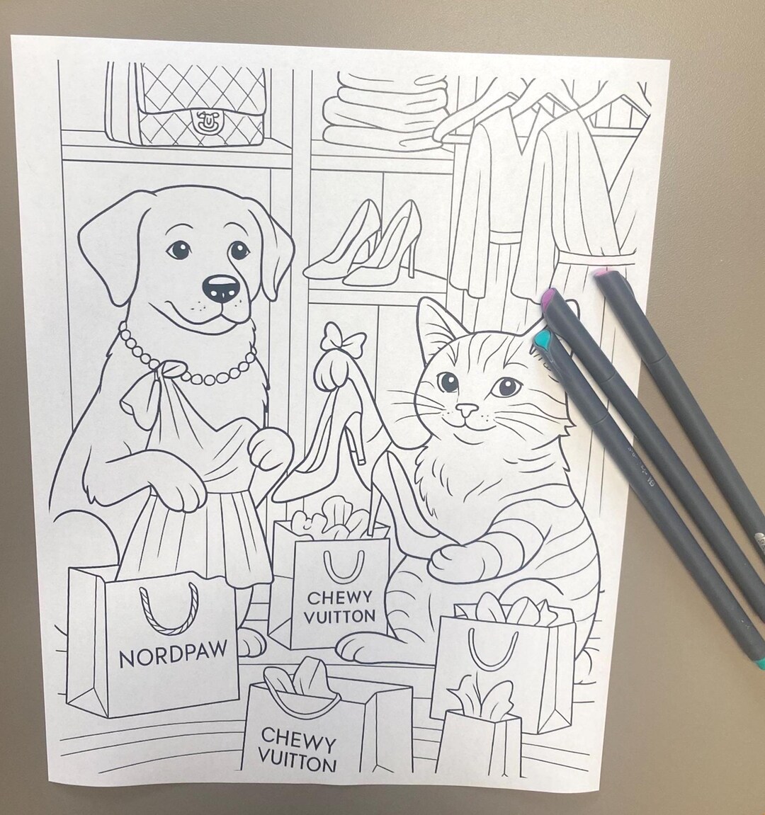 Cute Pet Coloring Page - Penthouse Pets Shopping Haul | Funny ...