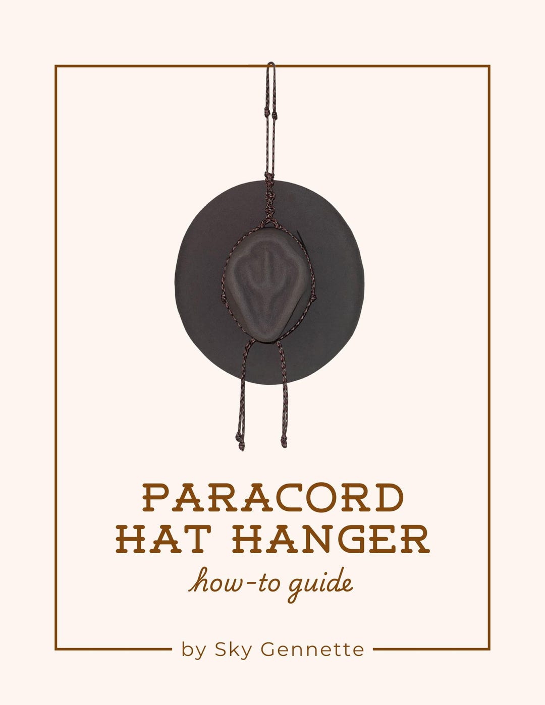 DIY Adjustable Paracord Hat Hanger Digital Tutorial Guide | Instant PDF ...