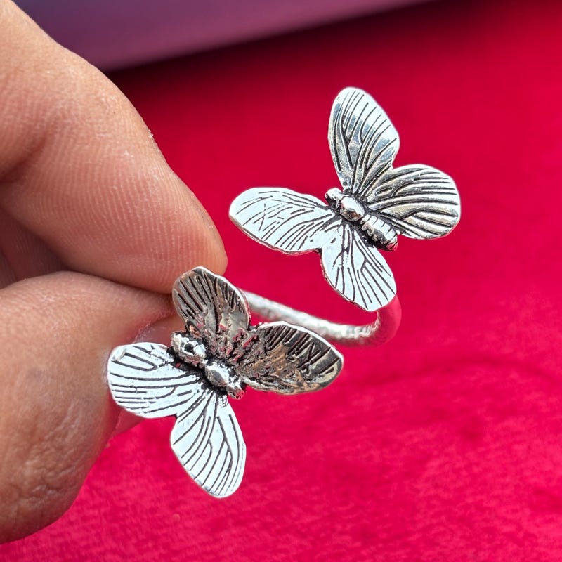 Butterfly Ring - Etsy