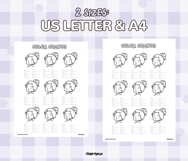 Color Palettes Practice Sheets, Printable Alcohol Marker Color ...