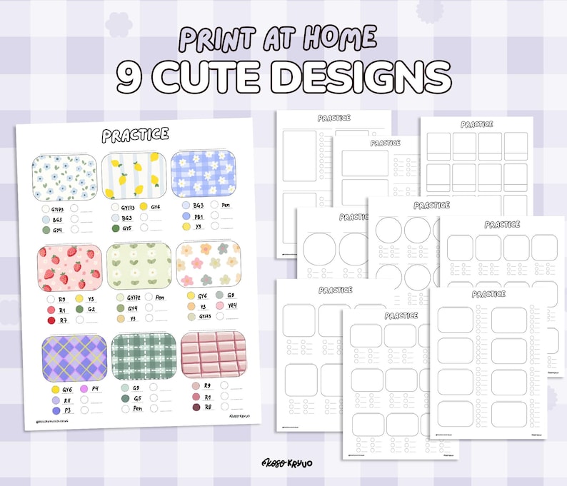 Coloring Practice Sheets, Printable Alcohol Marker Patterns and ...