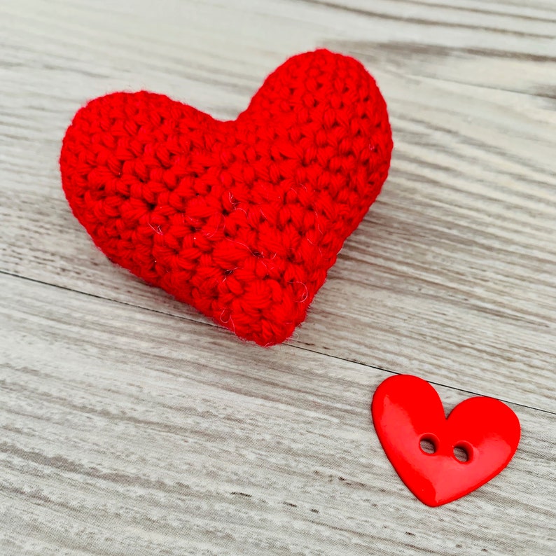 Crochet 3D Red Heart PDF Pattern - Etsy UK