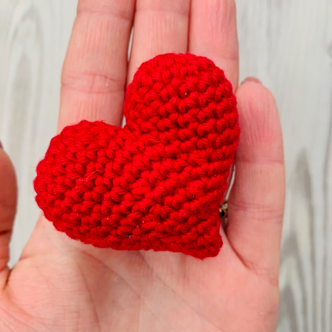 Crochet 3D Red Heart PDF Pattern - Etsy UK