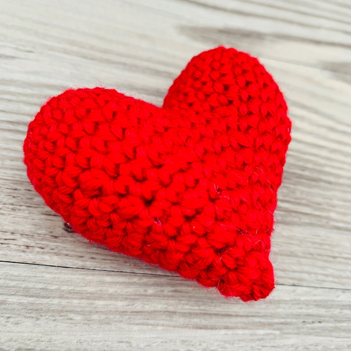 Crochet 3D Red Heart PDF Pattern - Etsy UK