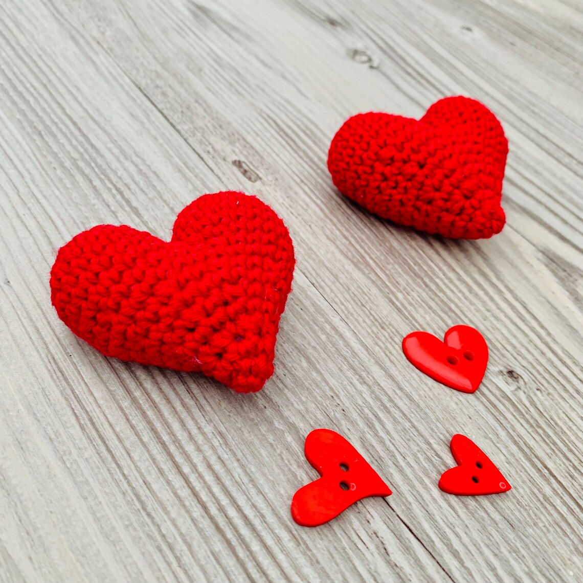 Crochet 3D Red Heart PDF Pattern - Etsy UK