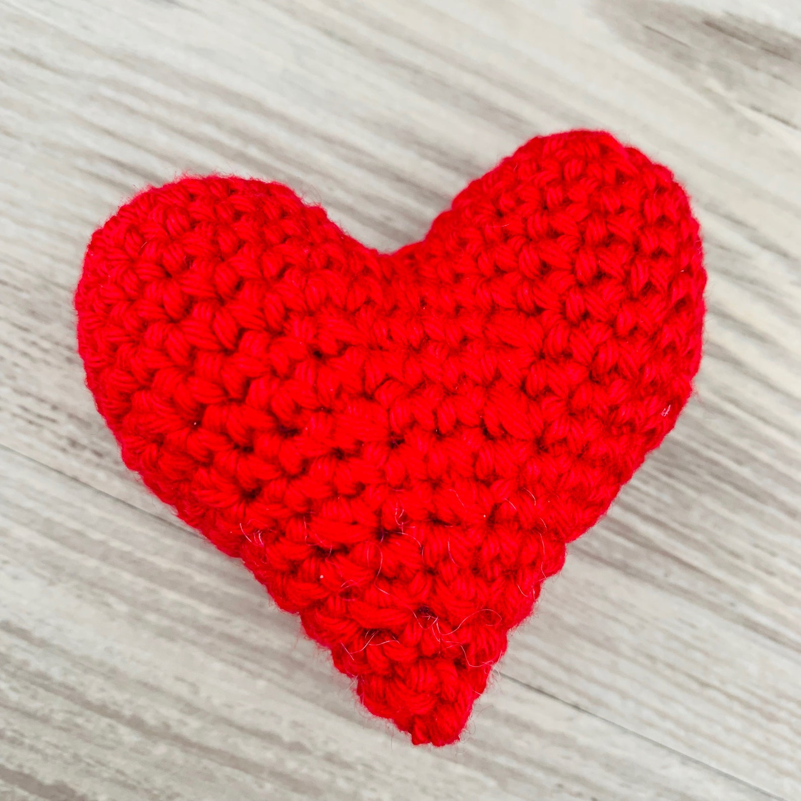 Crochet 3D Red Heart PDF Pattern - Etsy UK