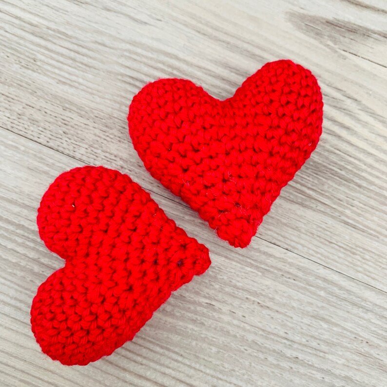 Crochet 3D Red Heart PDF Pattern - Etsy UK