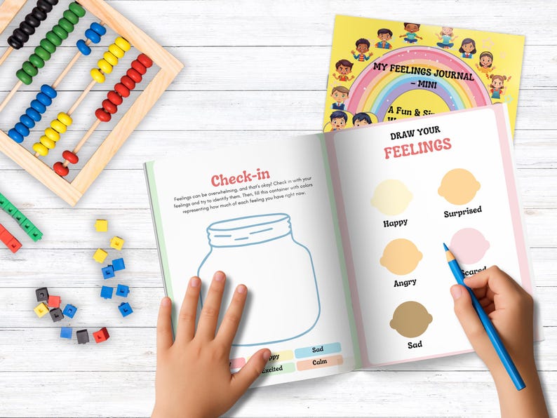 Kids Feelings Journal Mini Printable | Emotional Regulation Worksheets ...