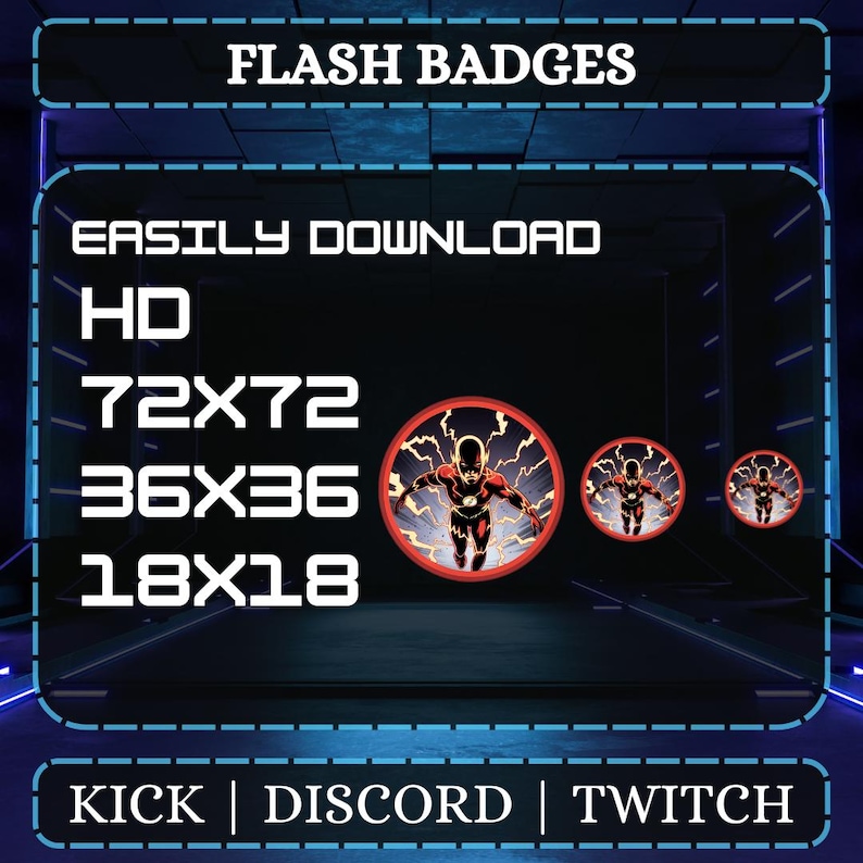 Superhero Twitch Sub Badges: Instant Download PNG (ZIP File) - Etsy