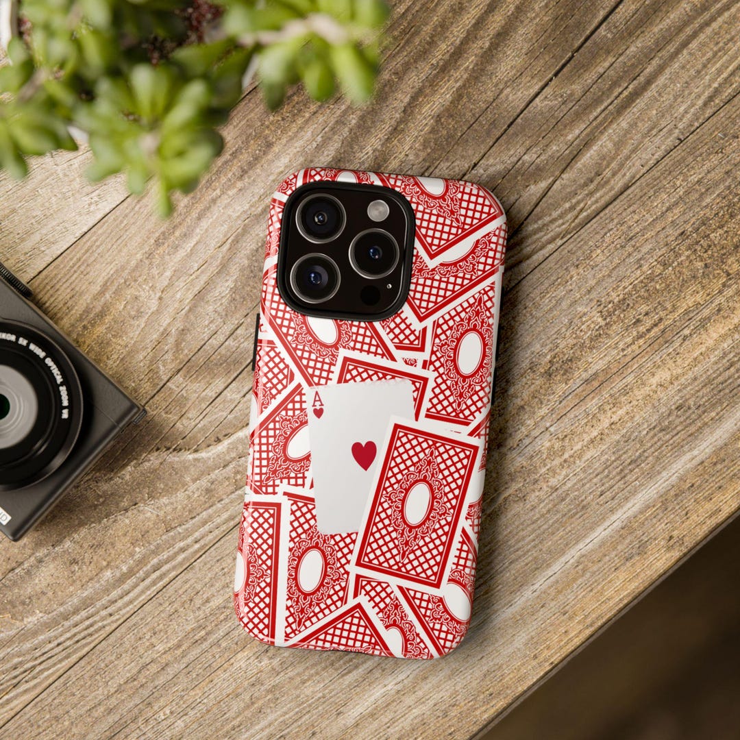 Playing Cards Phone Case, Vibrant Card Deck Phone Cover, Game Night ...