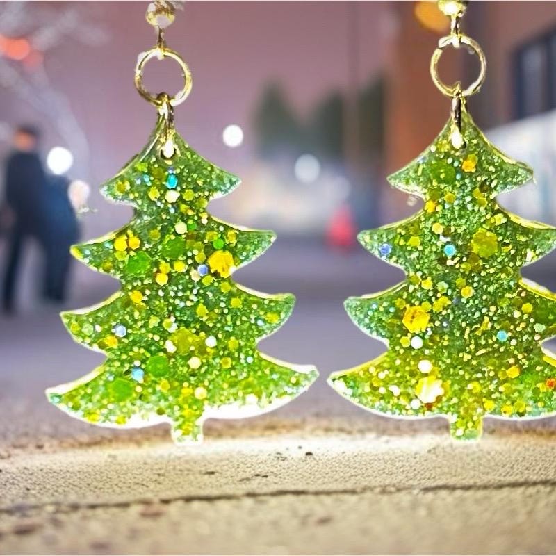 Resin Earrings - Etsy