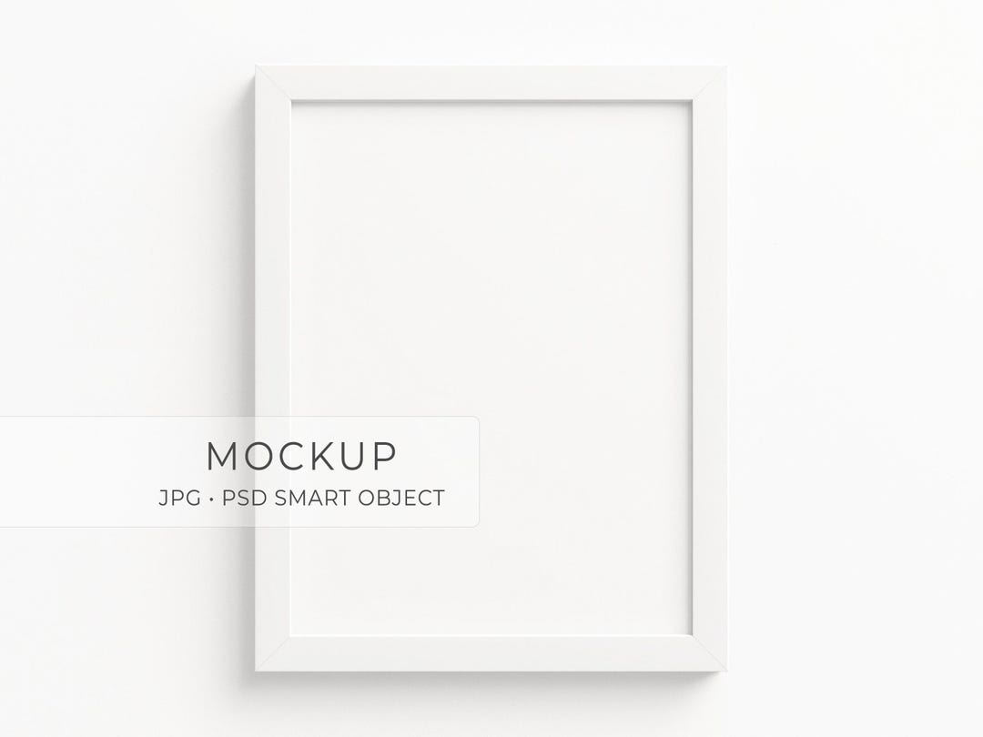 3x4 Frame Mockup PSD | Vertical Poster Mockup | Minimalist Wall Art ...