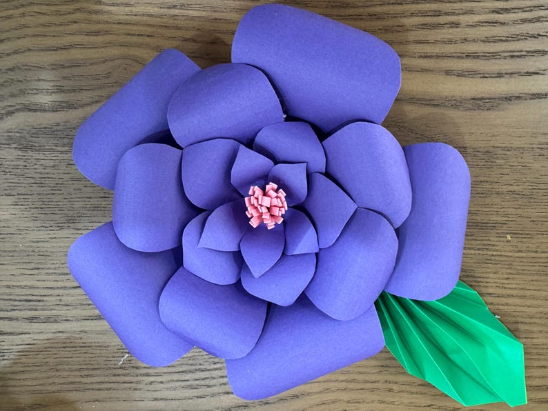 Set of 6 Handmade Paper Flowers, Wedding Backdrop, Nursery Wall Art ...