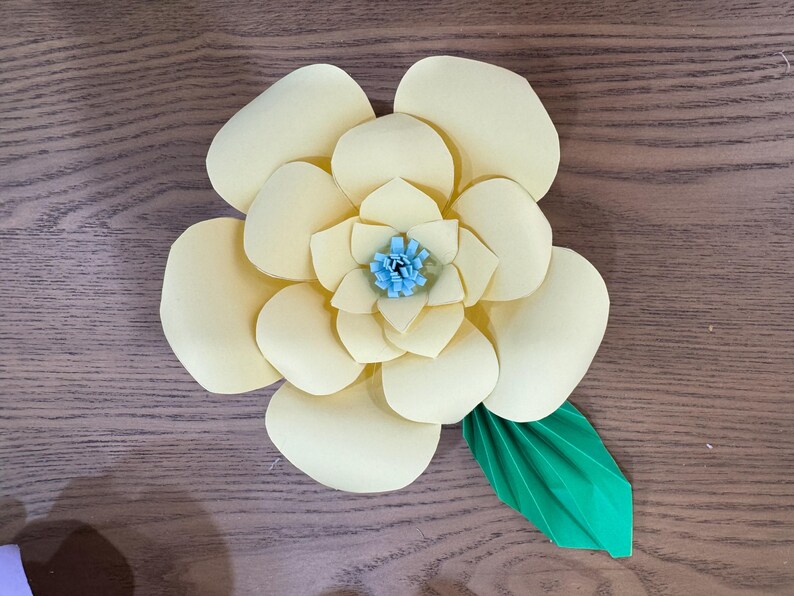Set of 6 Handmade Paper Flowers, Wedding Backdrop, Nursery Wall Art ...
