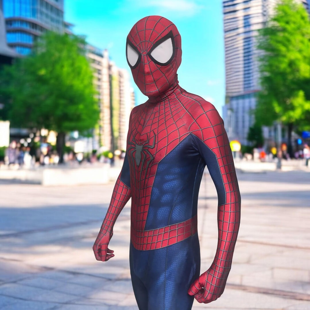 Spiderman Cosplay Costume TASM 2 Superhero Zentai Suit TASM 2 Cosplay ...
