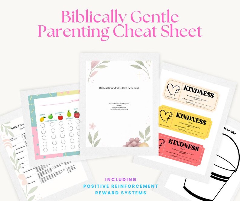 Biblical Parenting Printable | Gentle Parenting Cheat Sheet, Christian Positive Discipline ...