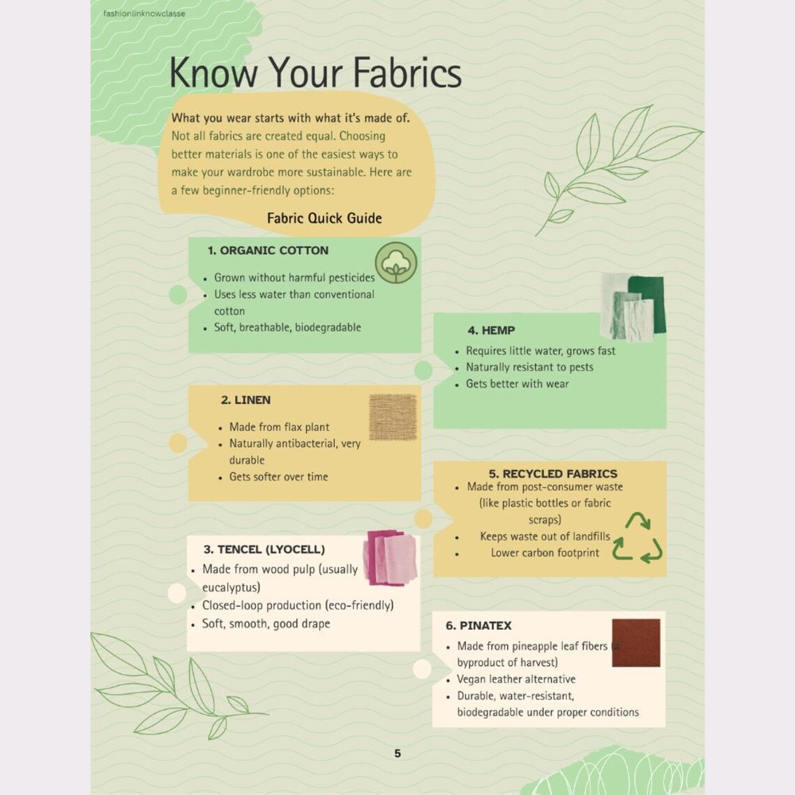 Sustainable Fashion Workbook | Eco Fashion Planner | Ethical Fashion ...