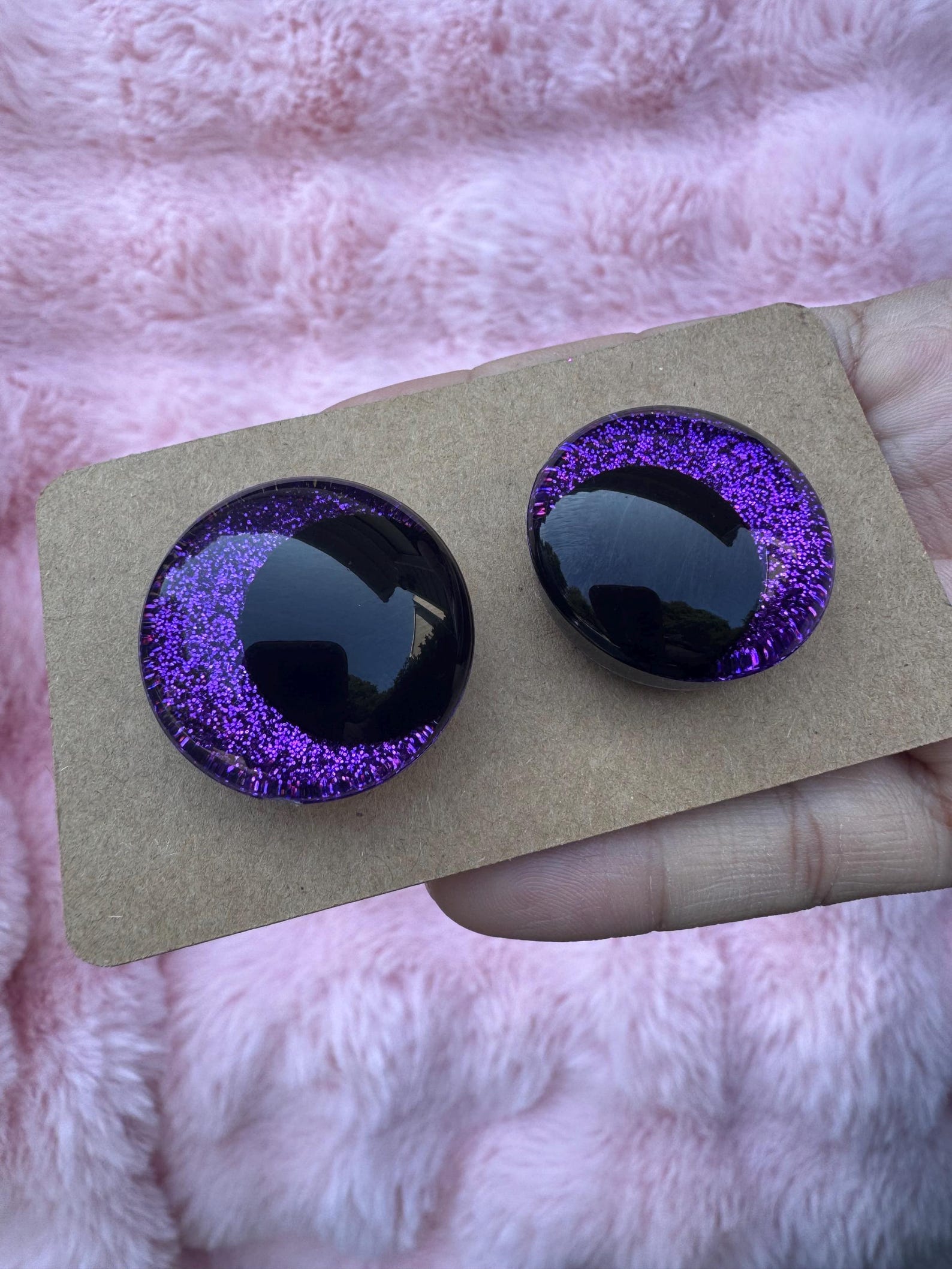 PURPLE- Hand Painted Purple Safety Eyes: Amigurumi Crochet Tools - 16mm ...