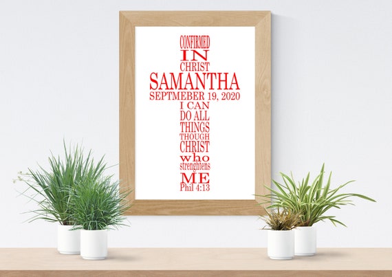 Confirmation Sign Confirmation Poster Confirmation Prayer - Etsy