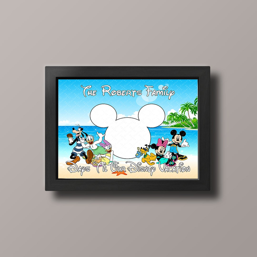 Days Til Disney Countdown Choose Framed 5 X 7 8 X 10 Disney - Etsy