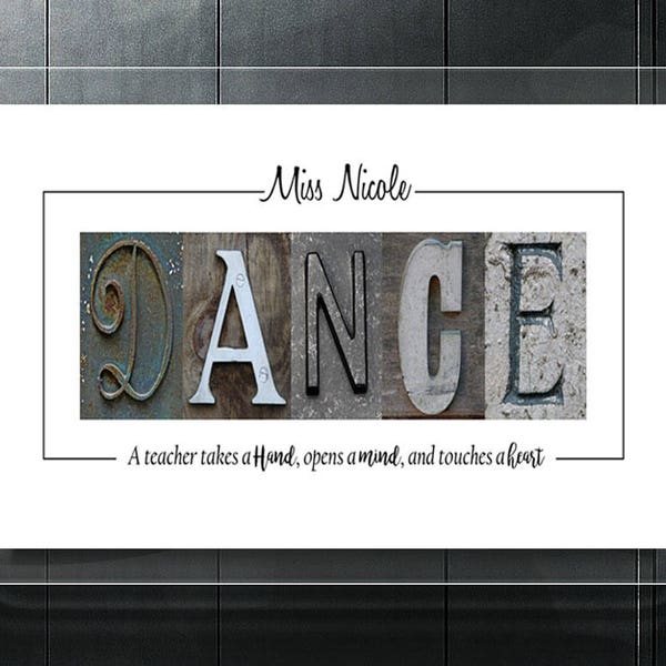 Teacher Subway Art - Etsy