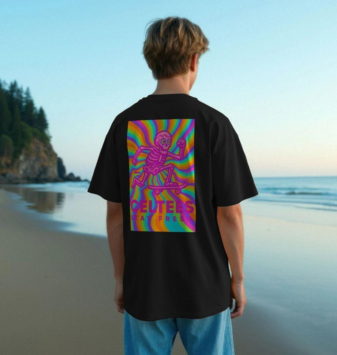 Oversize Psychedelic Skeleton - Etsy